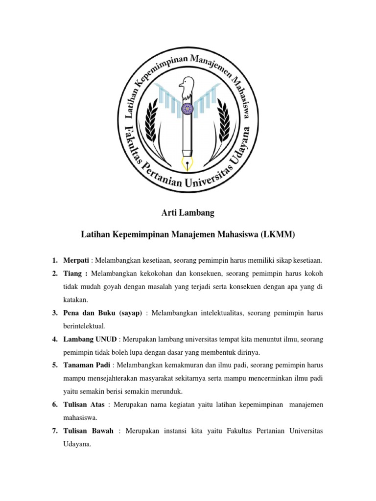 Arti Lambang LKMM 2020 | PDF