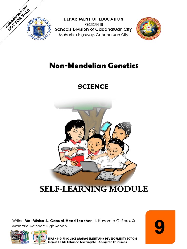 Science G9 Q1 W3 M1 PDF | PDF | Dominance (Genetics) | Allele