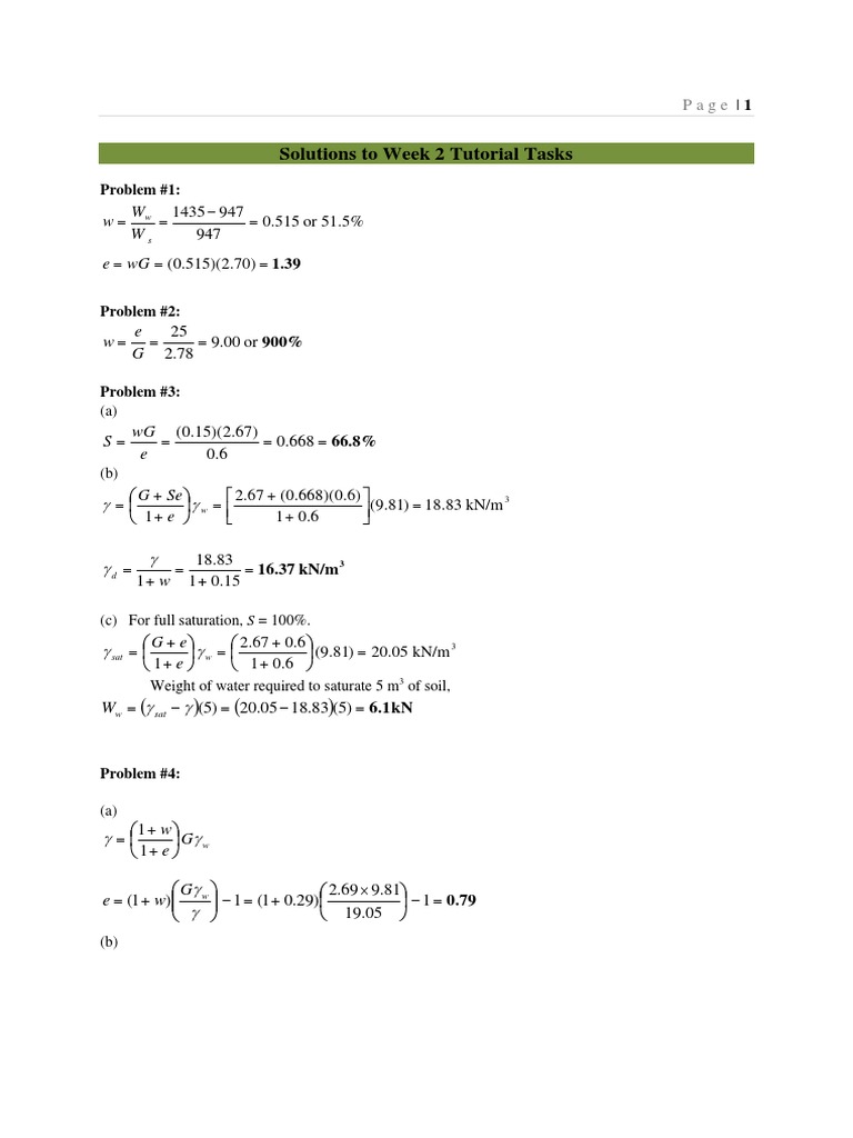Solutions To Week 2 Tutorial Tasks | PDF