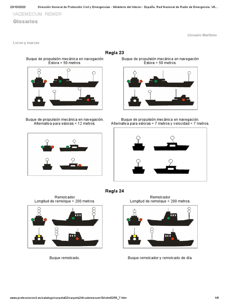 Luces de Buques-Fusionado PDF | PDF | Remolcador | Buques
