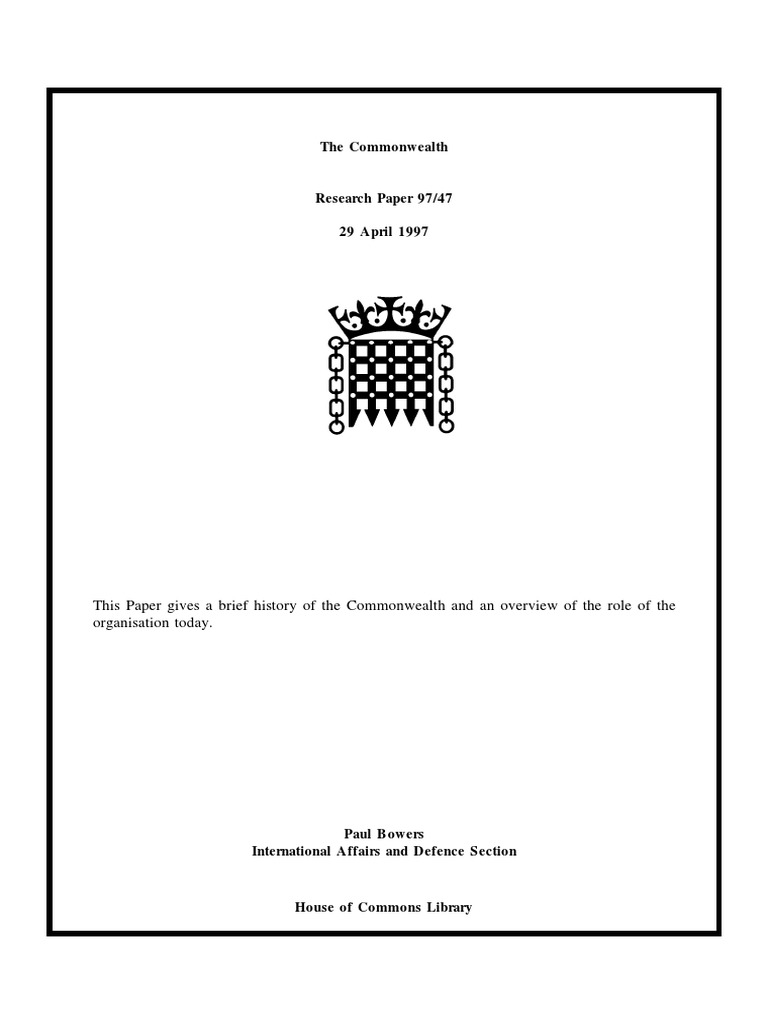 Commonwealth PDF | PDF | Commonwealth Of Nations | Dominion