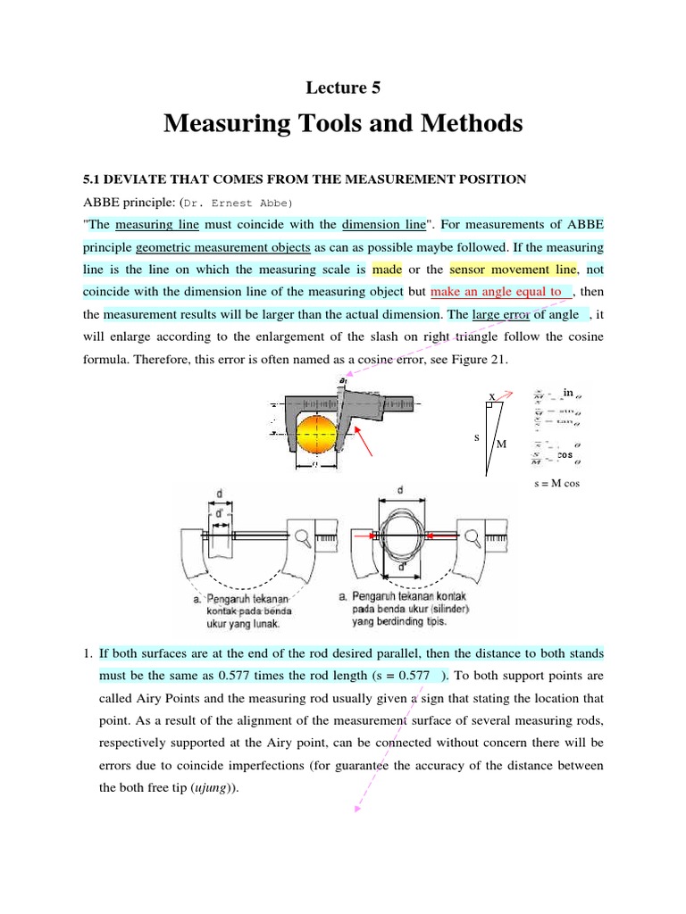 Lecture 5 Metrology English | PDF | Observational Error | Measurement