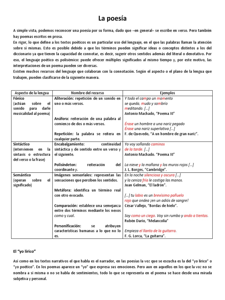 10 Poesia - Nociones Basicas | PDF | Poesía | Sintaxis