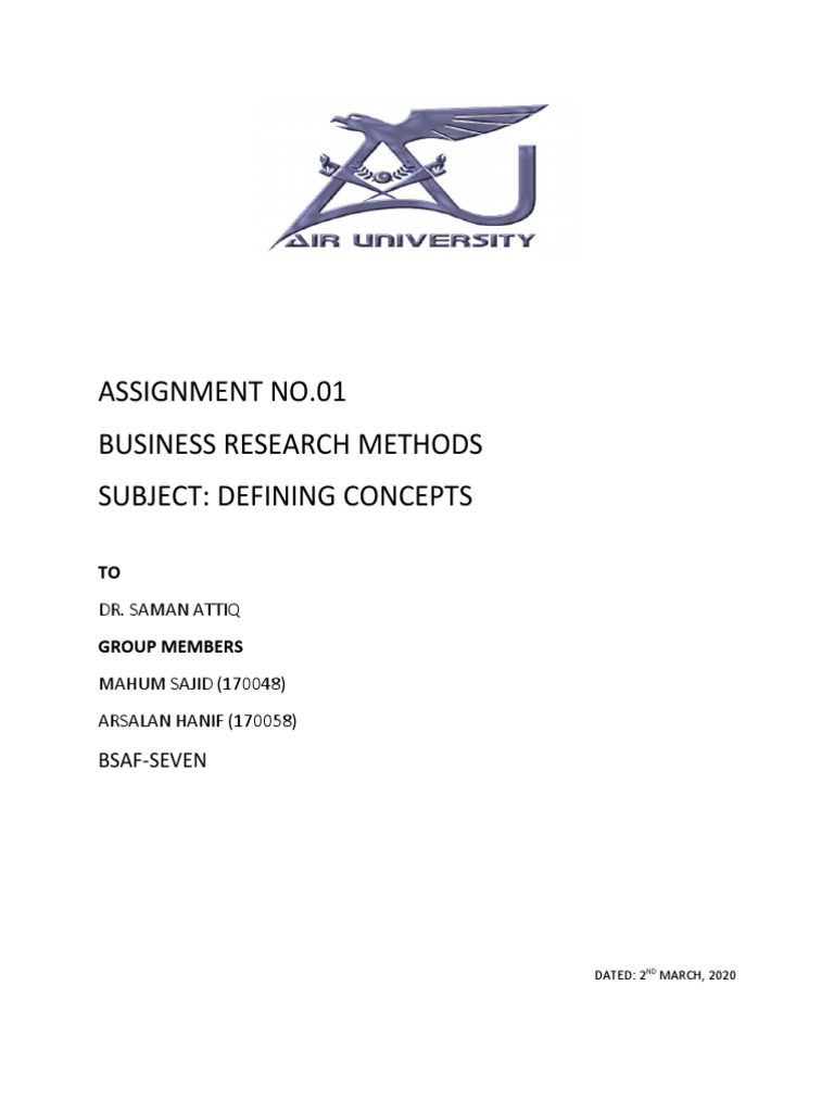 Business Research Methods Assignment | PDF | Qualitative Research ...