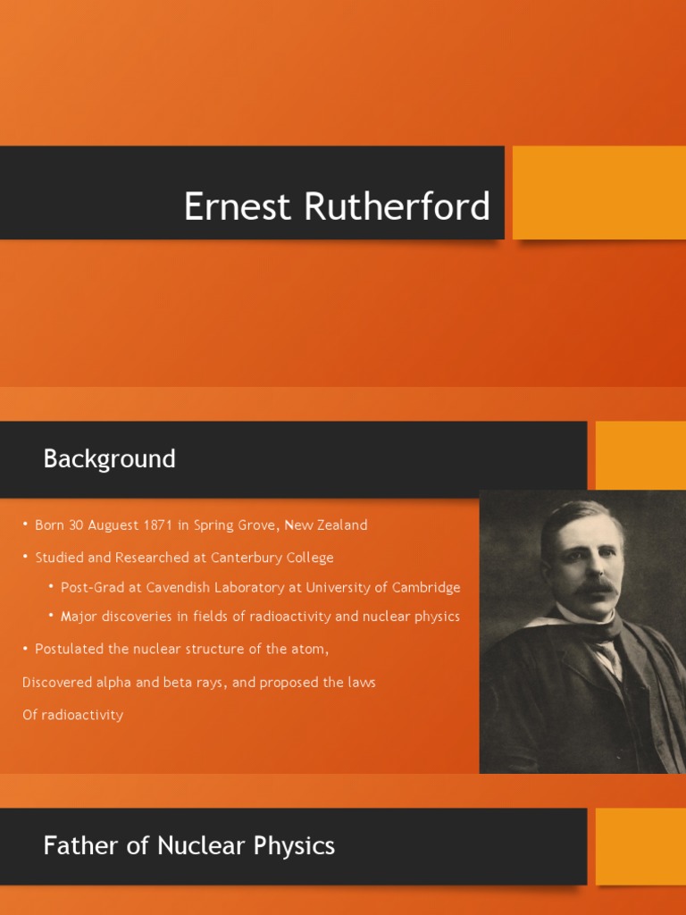 Ernest Rutherford | PDF