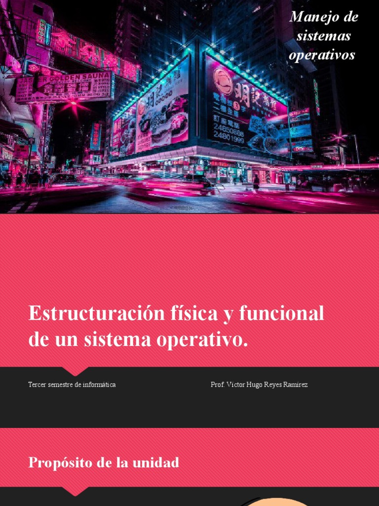 Estructuración Física y Funcional de Un Sistema Operativo | PDF | Periférico | Red de computadoras