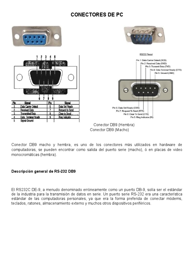 Conectores de PC | PDF | USB | Electrónica digital