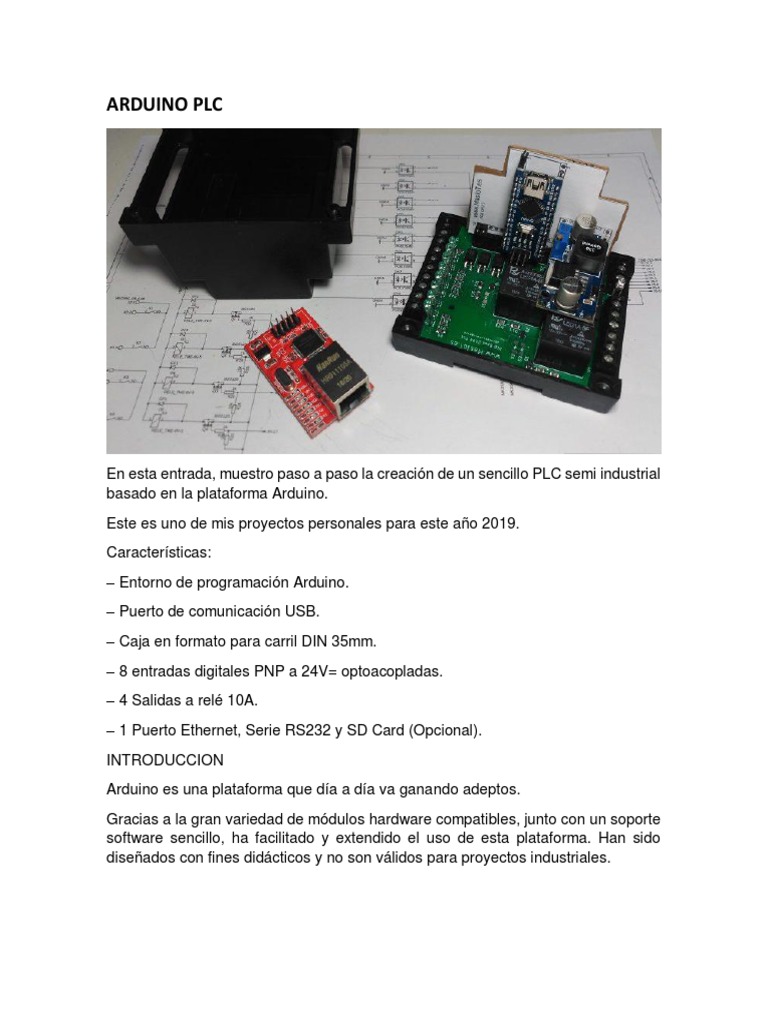 Arduino PLC PDF | Descargar gratis PDF | Arduino | Hardware de la computadora
