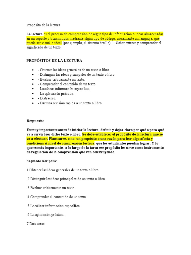 Propósito de La Lectura Castellano | PDF | Información | Epistemología
