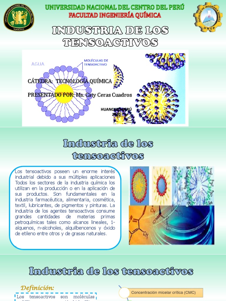 Clase 13-TENSOACTIVOS-TQ | PDF | Tensioactivo | Detergente