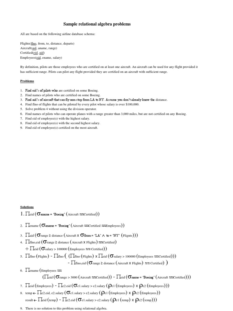 RA - InClass - Exercise With Solution | PDF