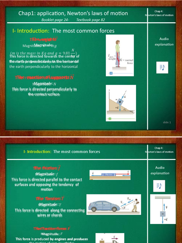Chapter4-Newtons Laws of Motion-Part1 | PDF