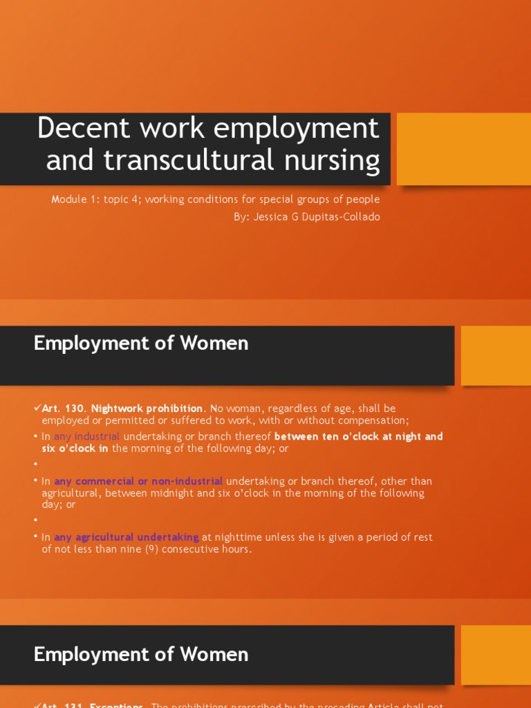 Rights and Protections for Women Workers: An Analysis of Labor Laws ...