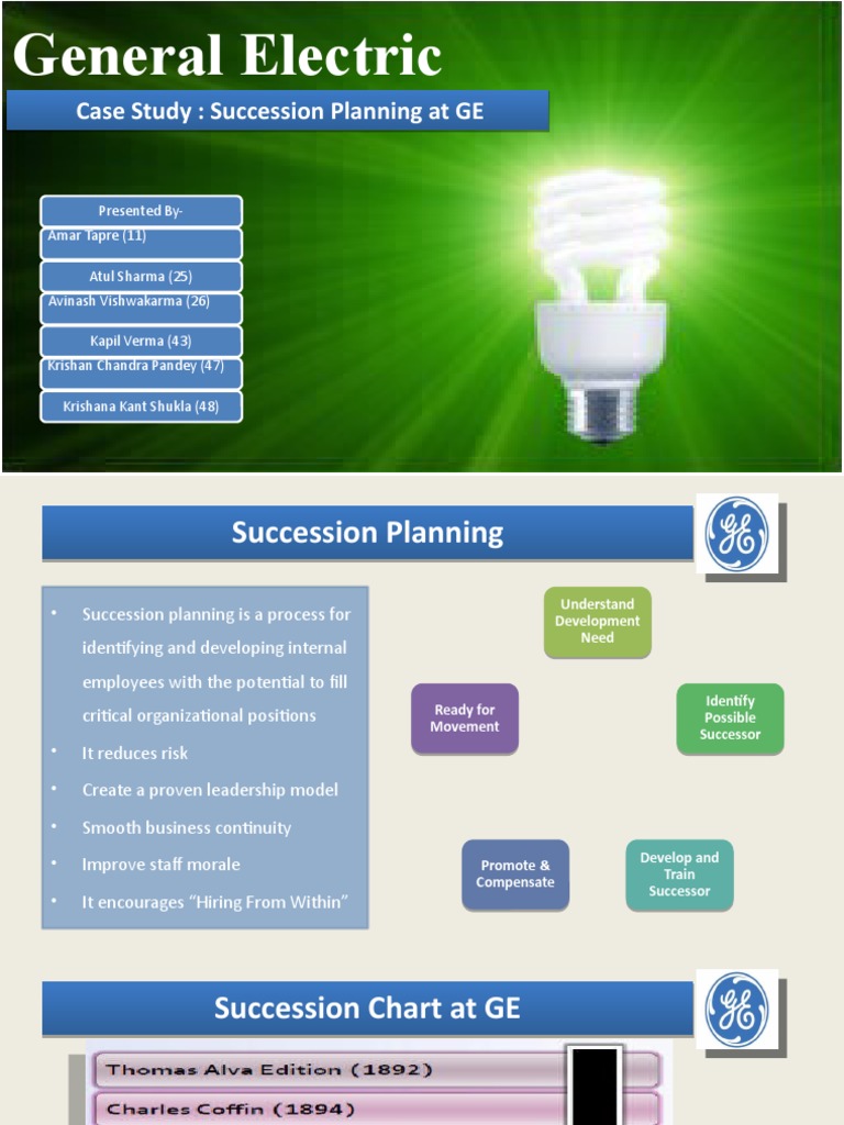General Electric: Case Study: Succession Planning at GE | PDF ...