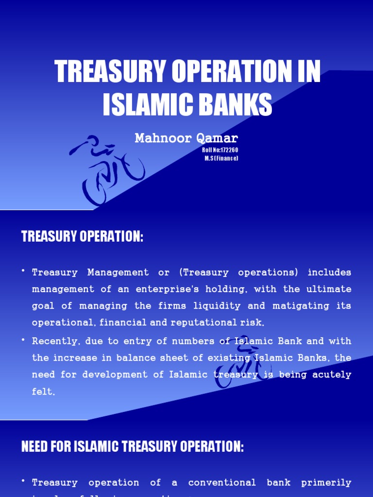 Treasury Operation in Islamic Banks | PDF | Islamic Banking And Finance ...