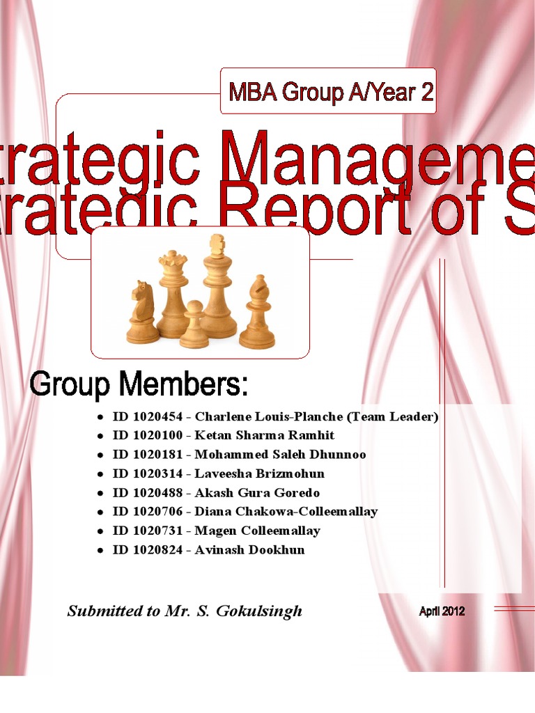 Strategic Report of SBM LTD | PDF | Banks | Strategic Management