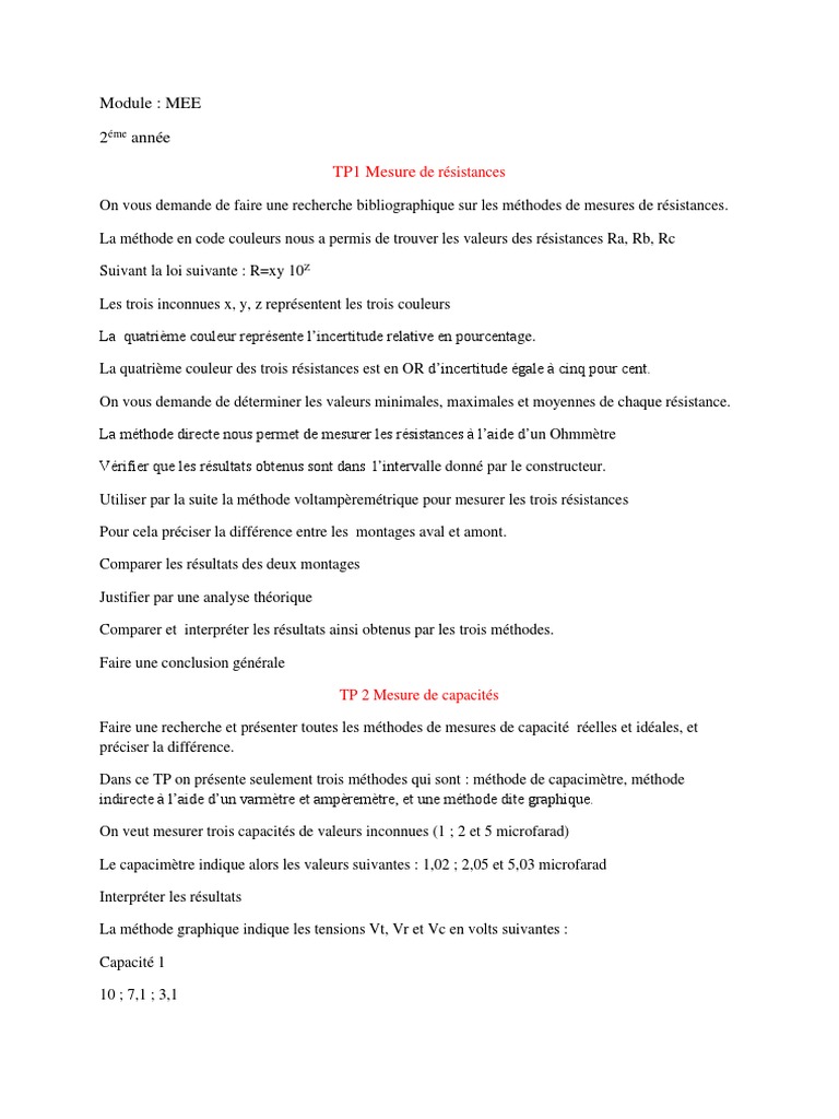 Cours 1 | PDF | Puissance (physique) | Condensateur