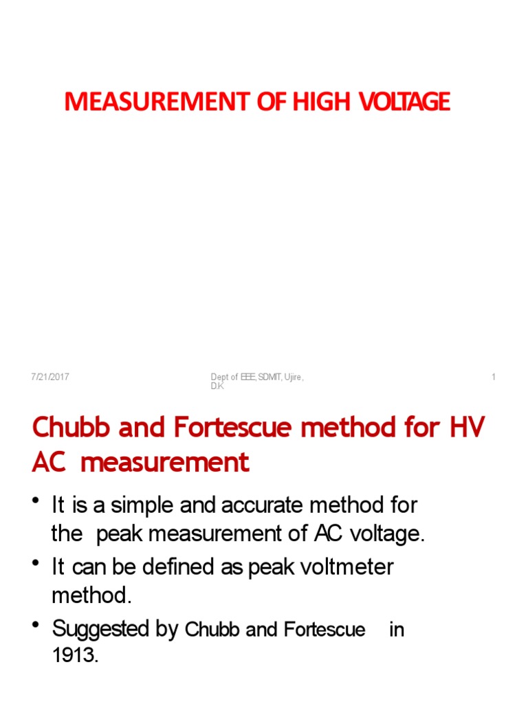 High Voltage Measurement-2 | PDF | Capacitor | Voltage