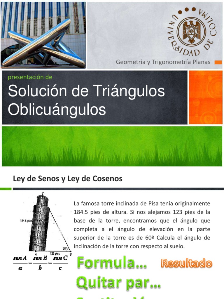 13 Resolucion Triangulos Oblicuangulos PDF | PDF
