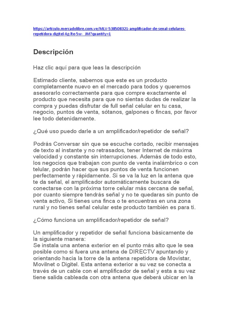 Repetidores de Señal | PDF | 3 G | Gsm