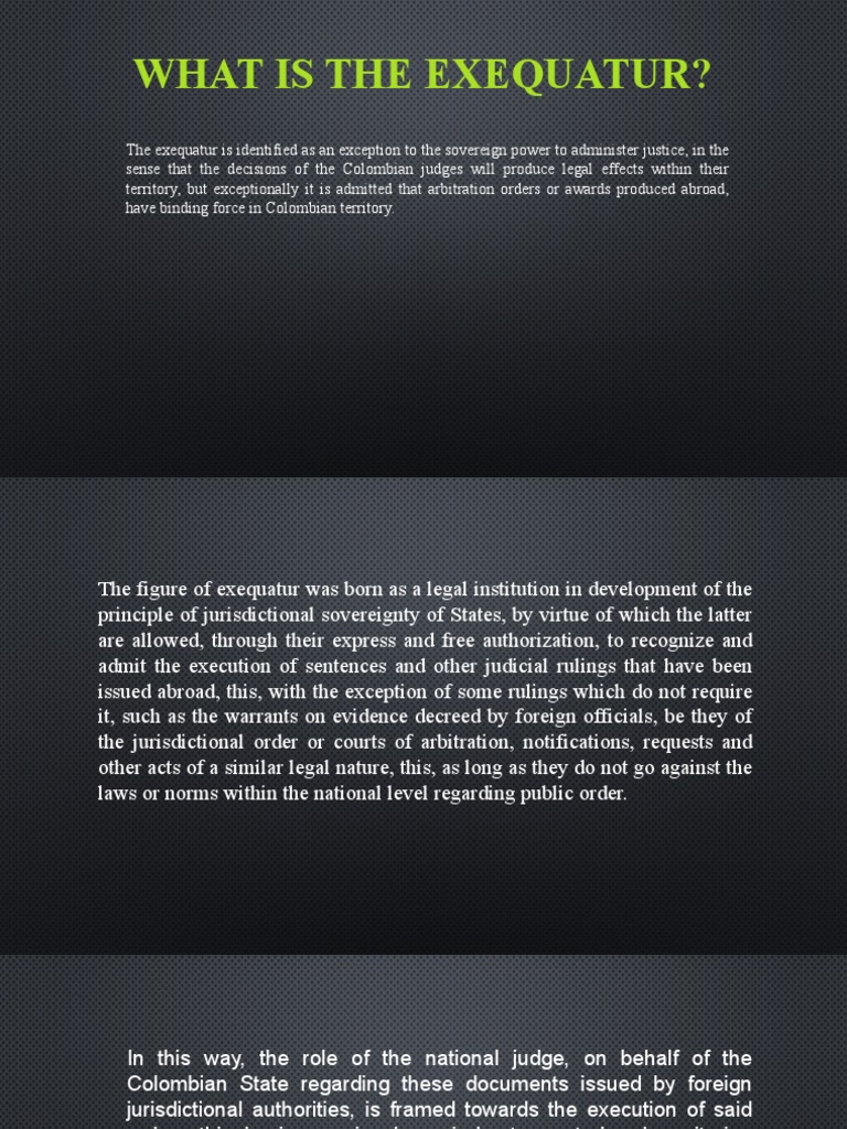 The Exequatur | PDF | Jurisdiction | Sovereign State