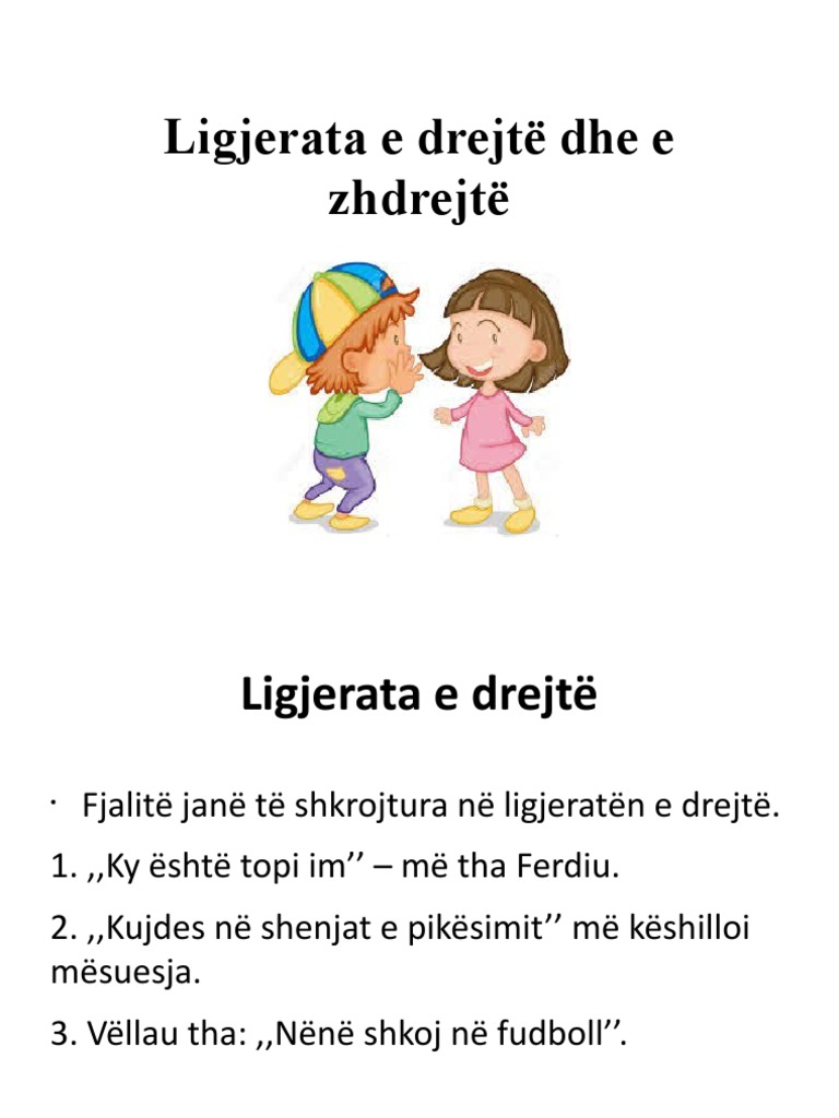Ligjerata e Drejtë Dhe e Zhdrejtë KL V | PDF