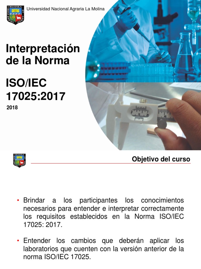 Interpretacion de La Norma 17025-2017 Pa (Presentacion) PDF | PDF | Calibración | Calidad ...