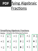 Algebraic Fractions Practice Questions - Corbettmaths | PDF