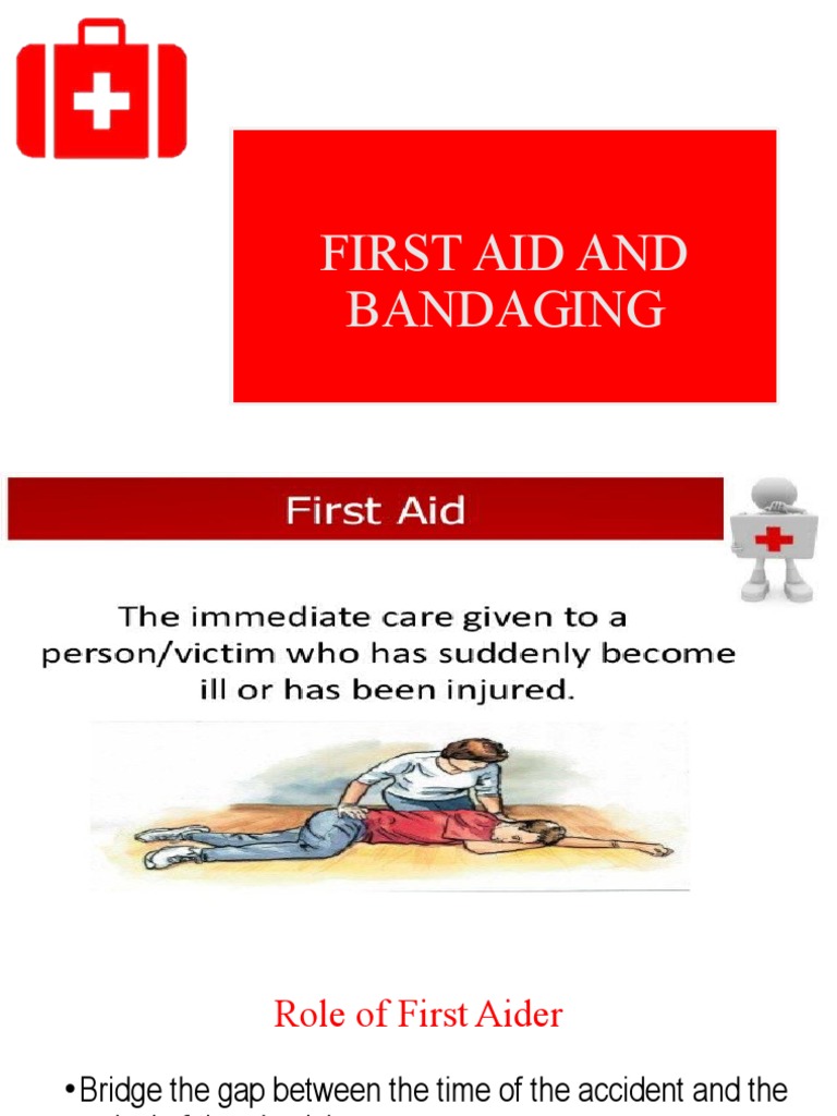 First Aid And Bandaging Pdf Burn First Aid