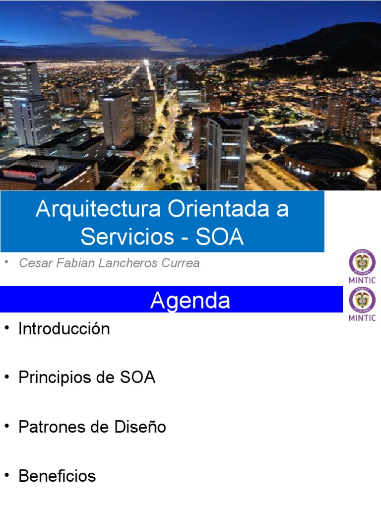Arquitectura Orientada A Servicios - SOA: - Cesar Fabian Lancheros ...