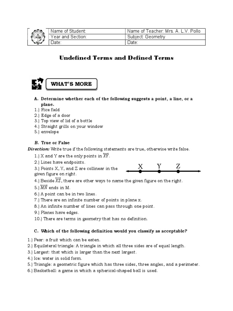 Undefined Terms and Defined Terms: What'S More | Download Free PDF ...