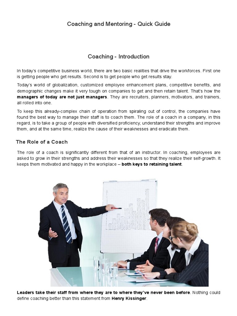 Coaching and Mentoring Guide | PDF | Zappos | Mentorship
