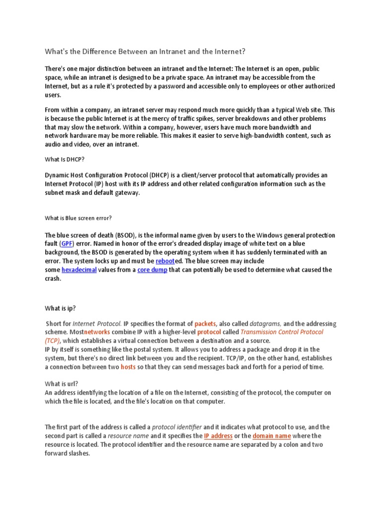 An Overview of Key Networking Concepts and Terminology | PDF | Ip ...