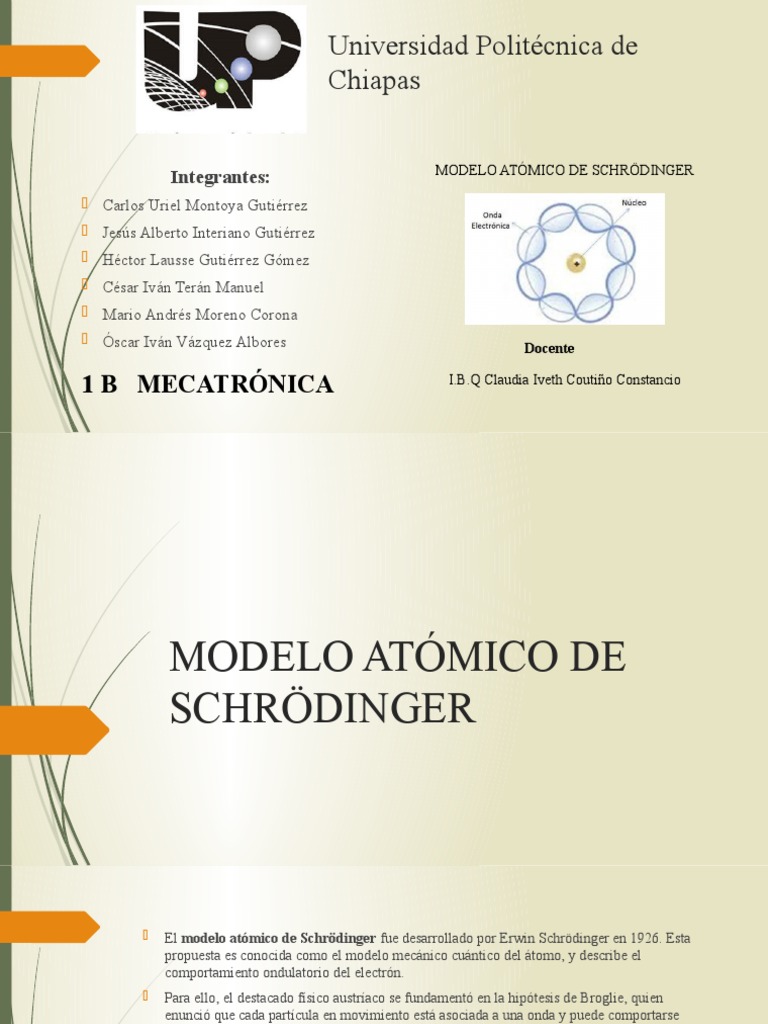 Modelo Atómico de Schrödinger-1 | PDF | Ecuación de Schrödinger ...