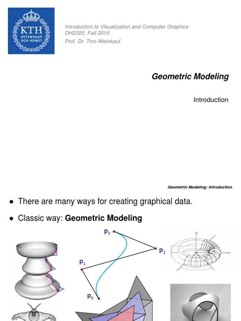 04 GeometricModeling | PDF | Spline (Mathematics) | 3 D Computer Graphics