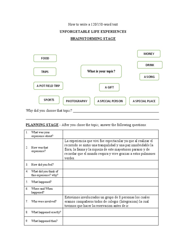 How To Write A 120 Word Text | PDF