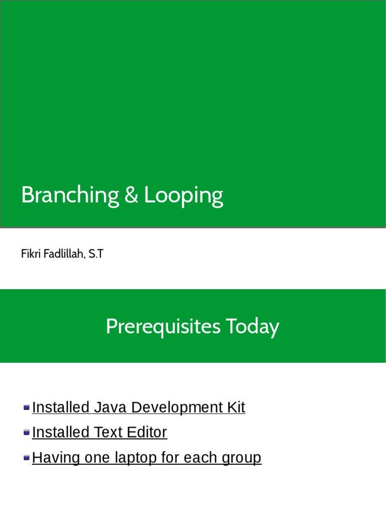 Struktur Kontrol Java | PDF