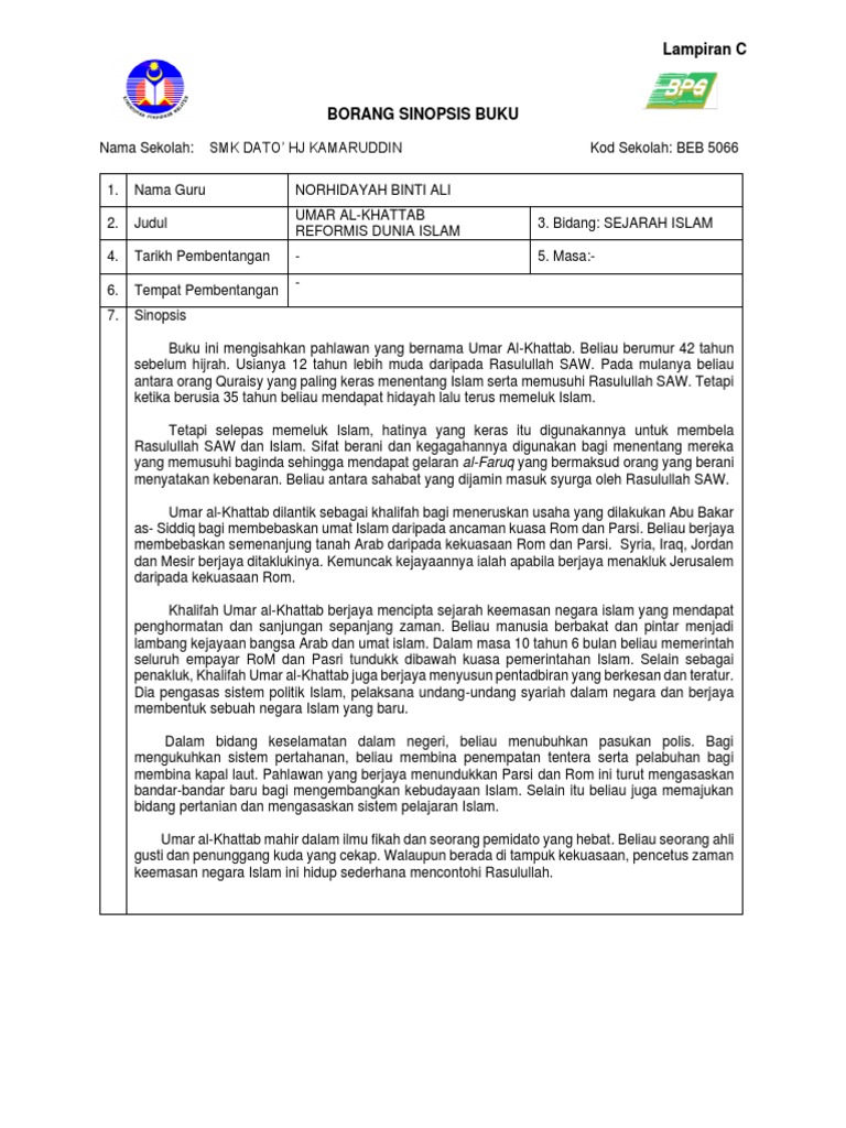 Sinopsis Bacaan Buku Ladap | PDF