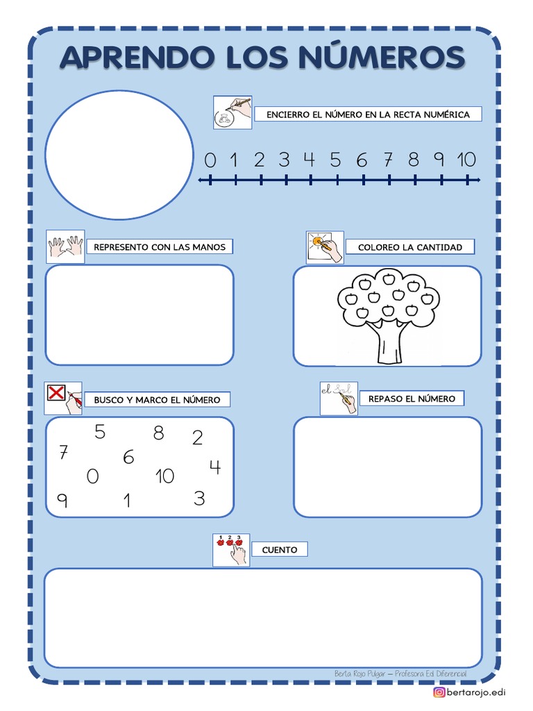 Aprendo Los Números (0 Al 10) | PDF