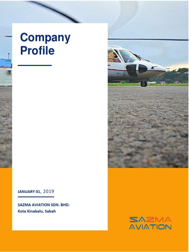 SAZMA Aviation SDN BHD Profile 2019 | PDF | Aviation | Malaysia