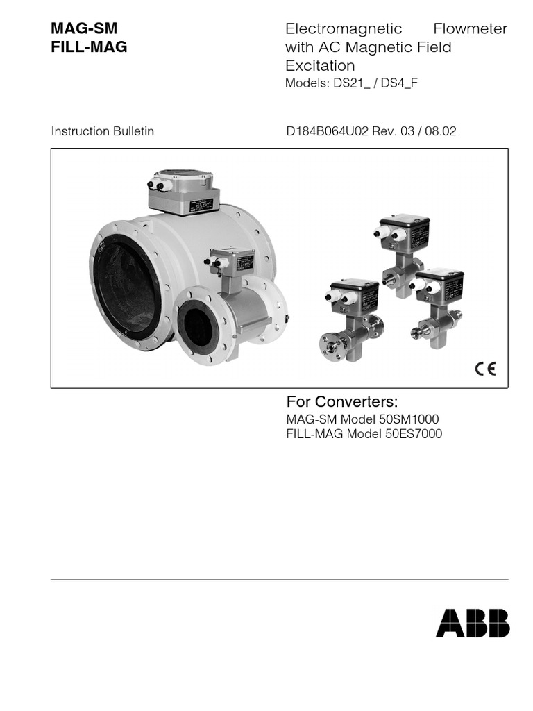 Mag-Sm Fill-Mag: Electromagnetic Flowmeter With AC Magnetic Field ...