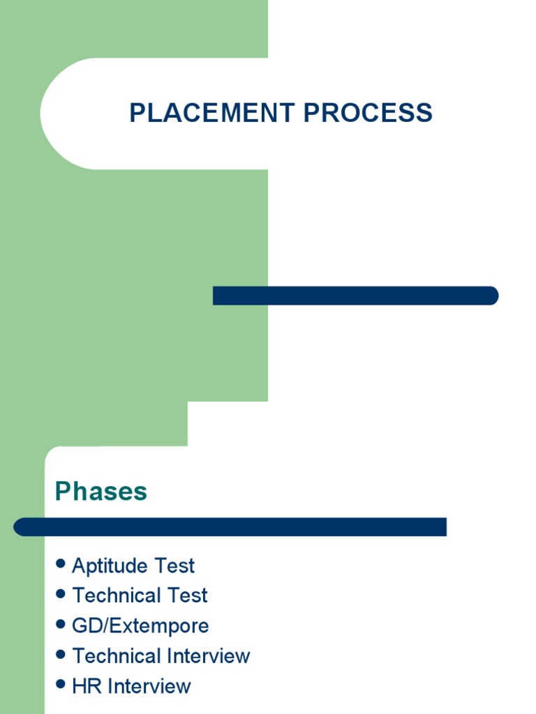 Placement Process | PDF