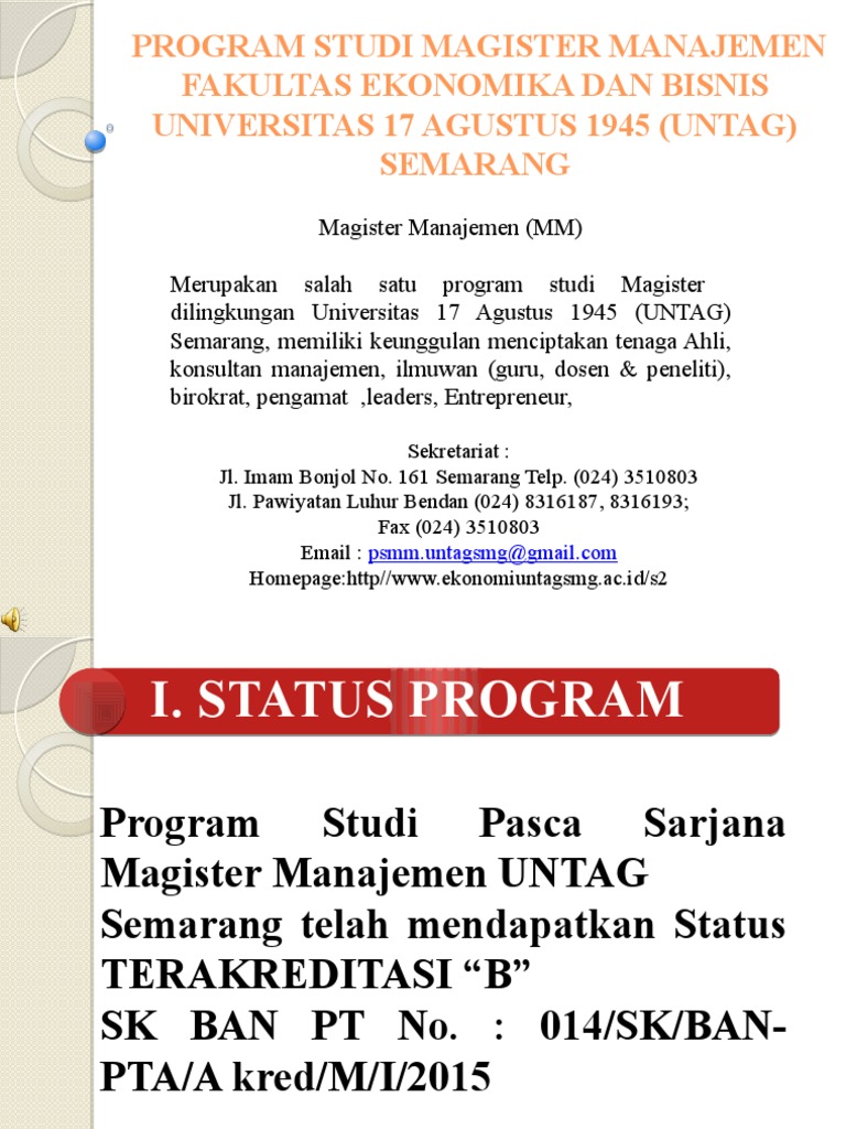 Presentation Brosur UNTAG | PDF