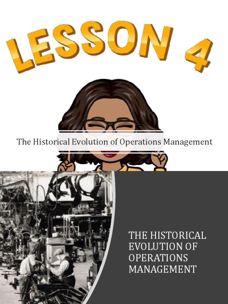 Historical Evolution of Operations Management | PDF | Operations ...