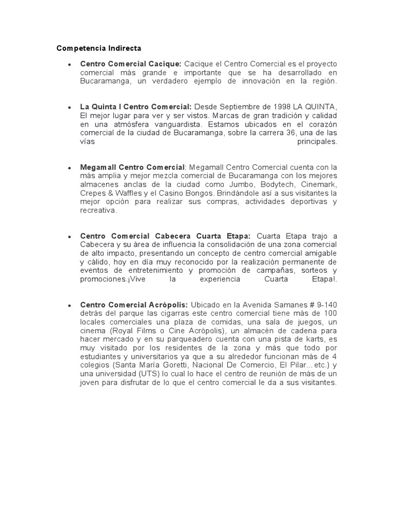 Competencia Indirecta | PDF