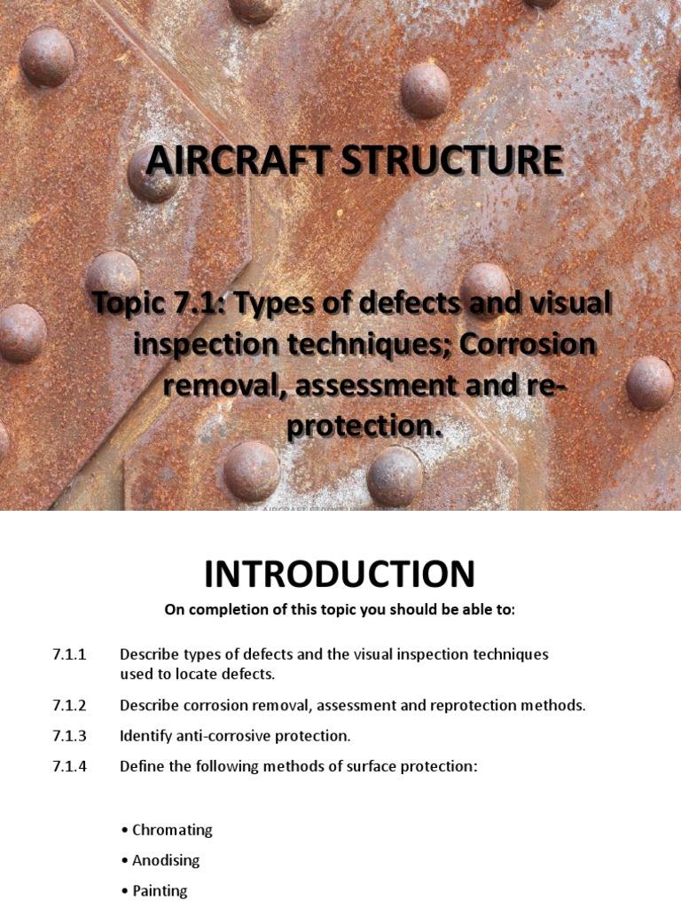 Aircraft Structure - Topic 7.1 | PDF | Corrosion | Industrial Processes