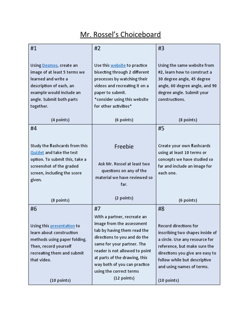 Edsc 304 Choiceboard Assgn | PDF | Computers