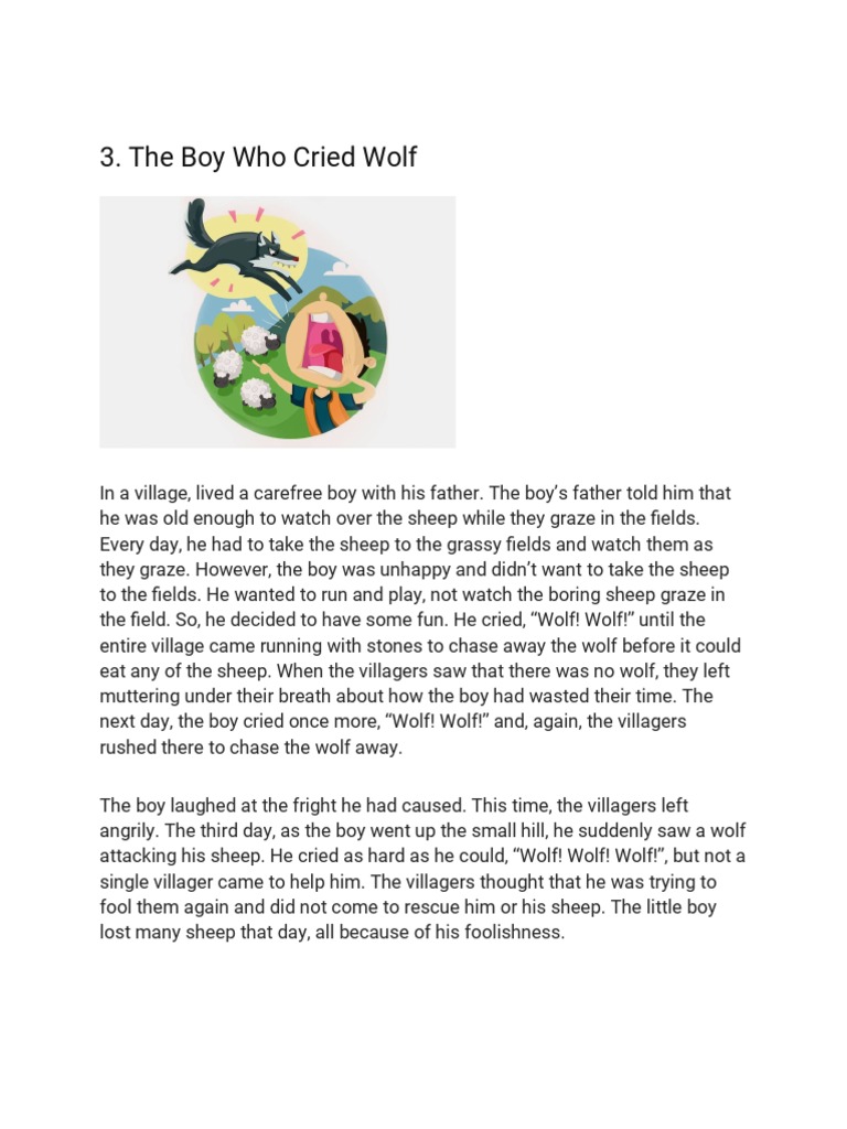 Boy Who Cried Wolf | PDF