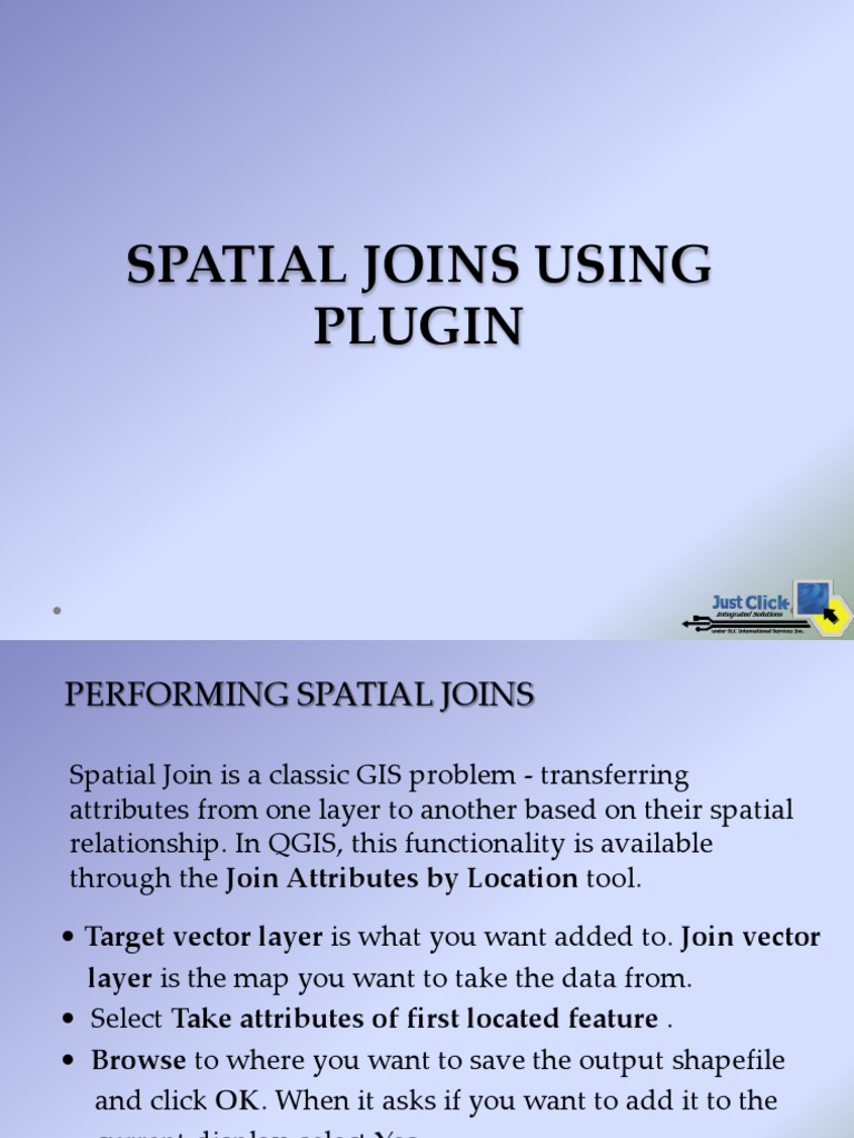 Spatial Joins Final | PDF