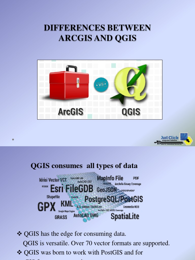 Differences Between ArcGIS and QGIS Final | PDF | Arc Gis | Geographic ...